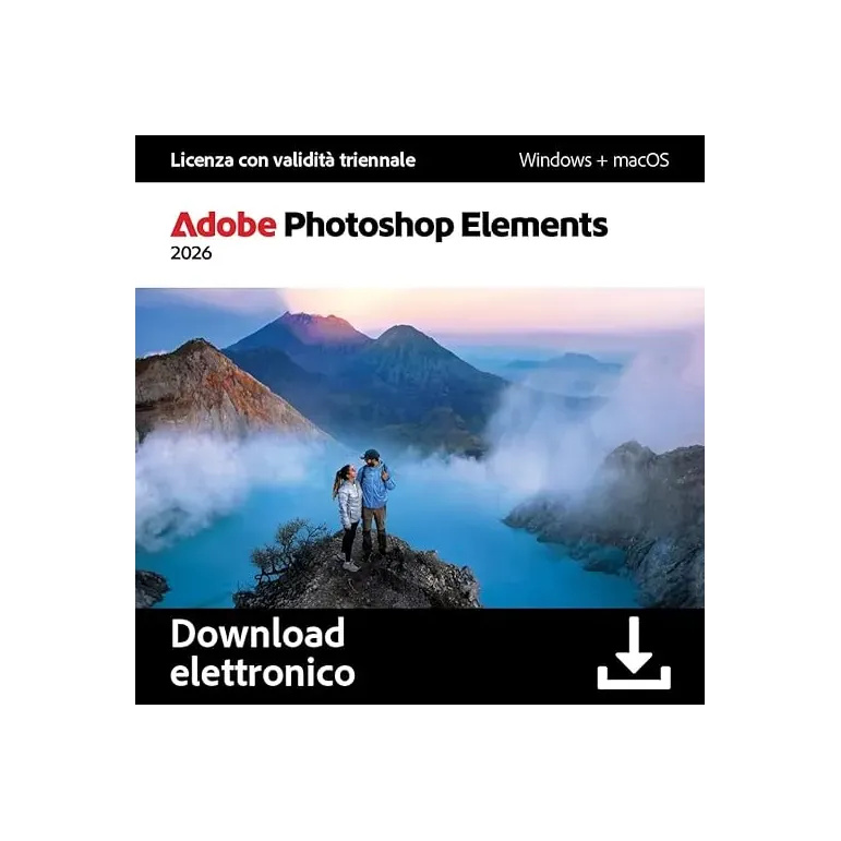 Adobe Photoshop Elements 2026 Italiano - Licenza triennale - 1 ...